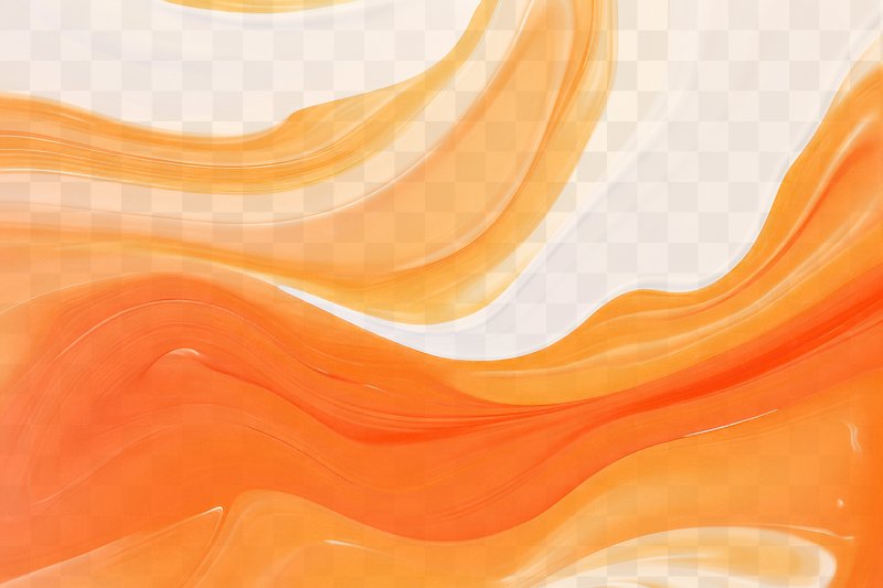 Vibrant orange fluid png paint | Free PNG - rawpixel