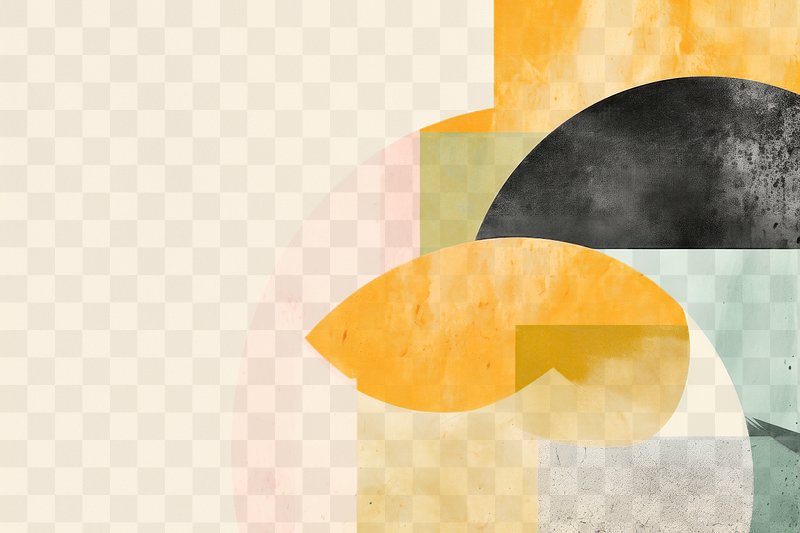 Abstract geometric shapes png paint | Free PNG - rawpixel