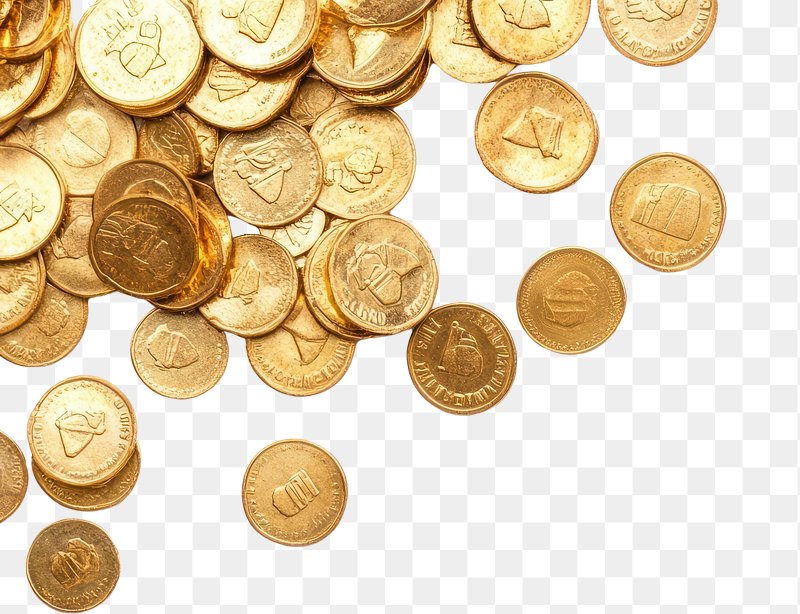 PNG Real coins gold background | Premium PNG - rawpixel