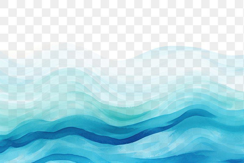 PNG Abstract blue ocean waves | Premium PNG - rawpixel