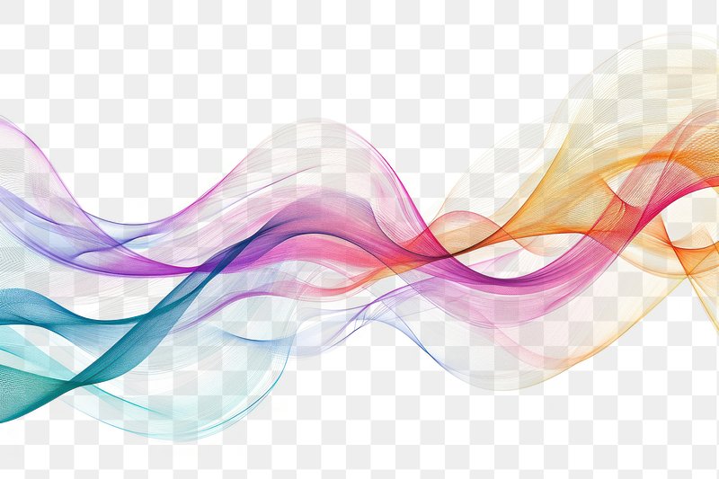 Colorful abstract wave png overlay | Free PNG - rawpixel
