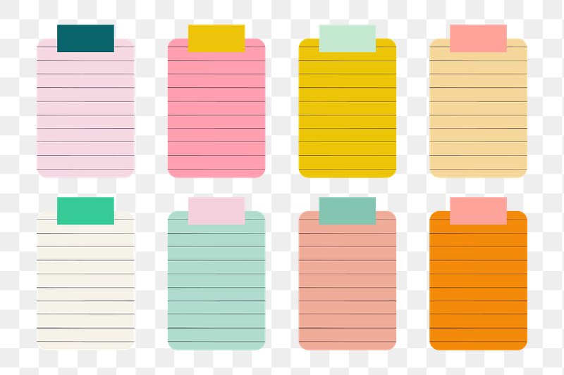 Pastel Sticky Notes PNG Images | Free Photos, PNG Stickers, Wallpapers ...