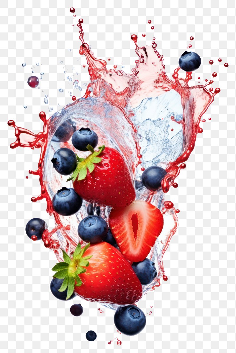PNG Floating wild berries berry | Free PNG - rawpixel