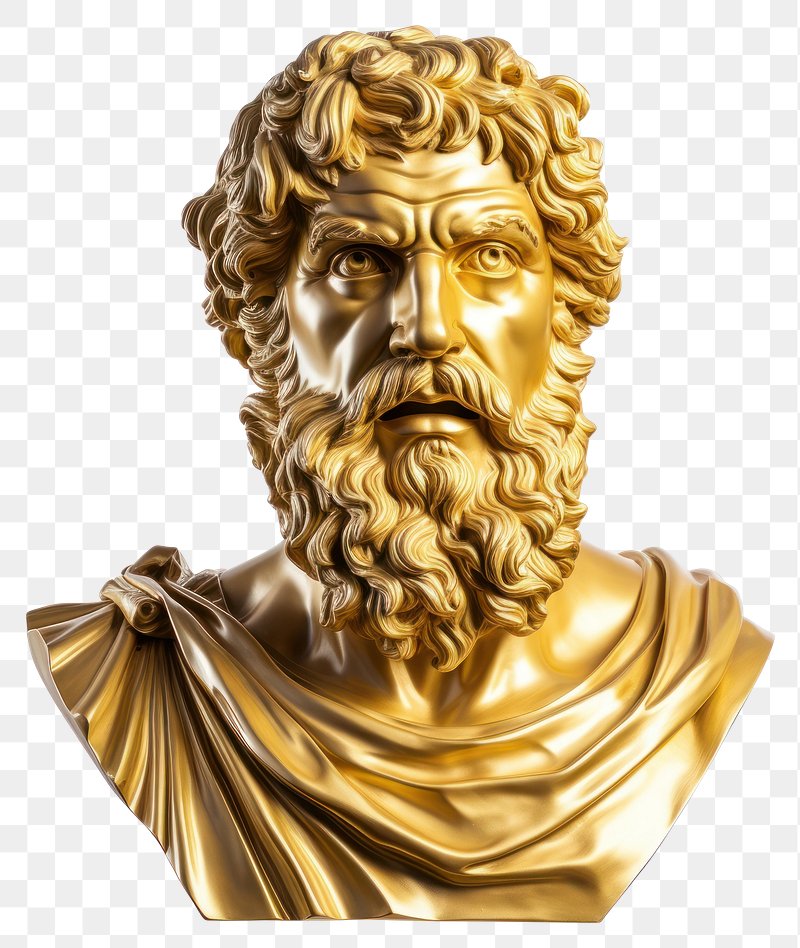 PNG Golden classical Greek statue | Free PNG - rawpixel