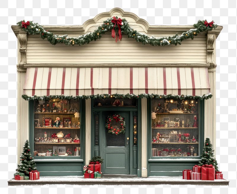 Christmas Storefront Shop With Decorations Images | Free Photos, PNG ...