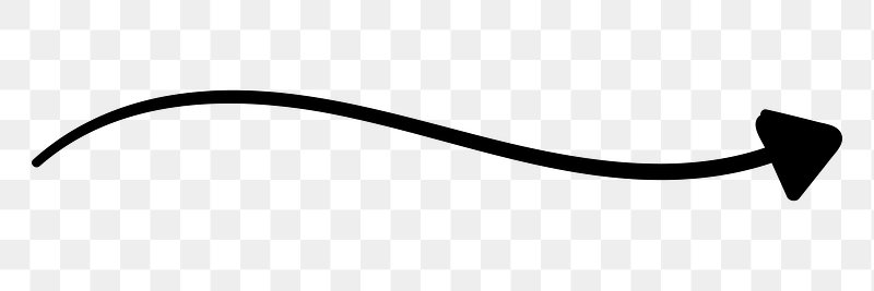 PNG Curved black arrow, transparent | Free PNG - rawpixel