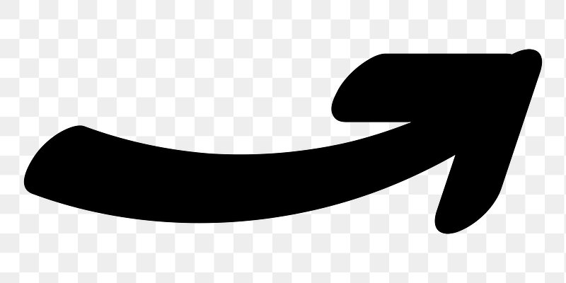 PNG Curved black arrow, transparent | Free PNG - rawpixel