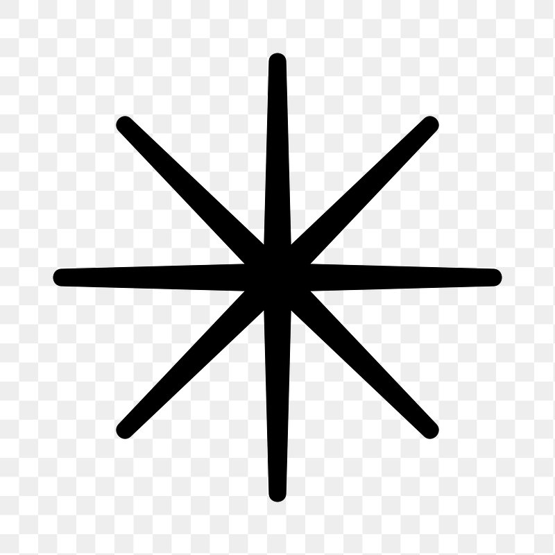PNG Black eight-pointed star symbol | Free PNG - rawpixel