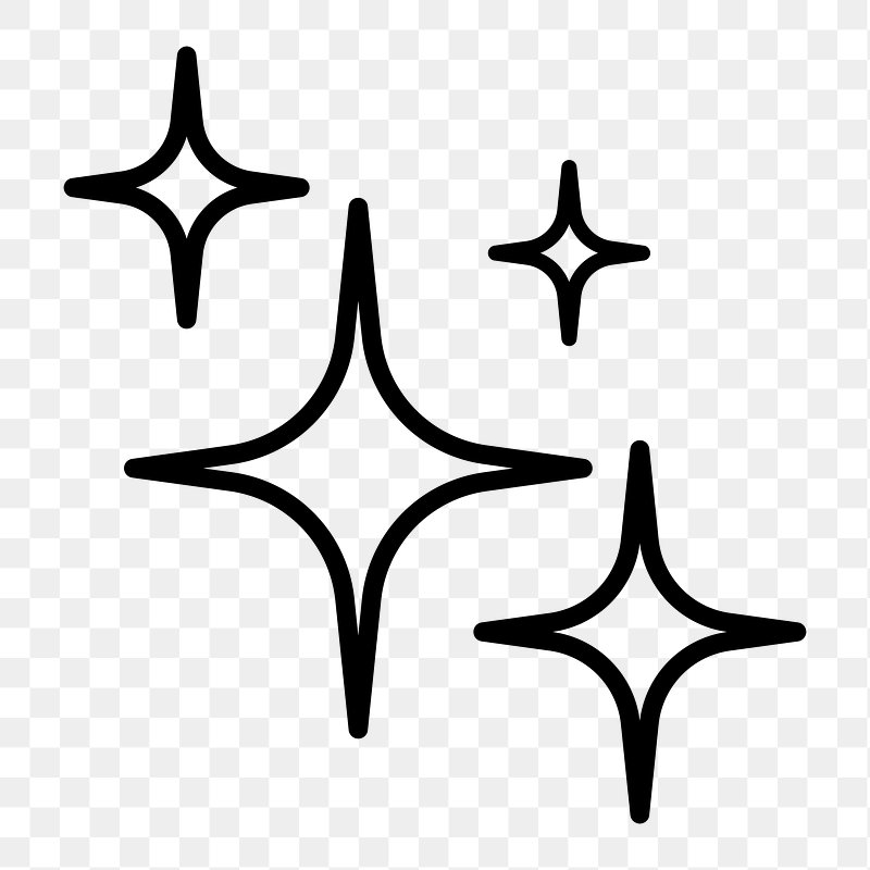 PNG Black star sparkle icon | Free PNG - rawpixel