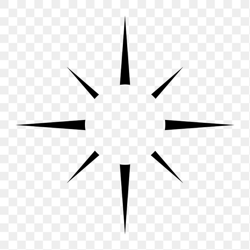 PNG Minimalist black starburst icon | Free PNG - rawpixel