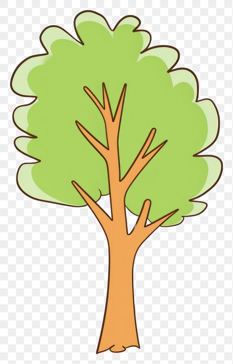 PNG Tree cartoon drawing sketch. | Free PNG - rawpixel