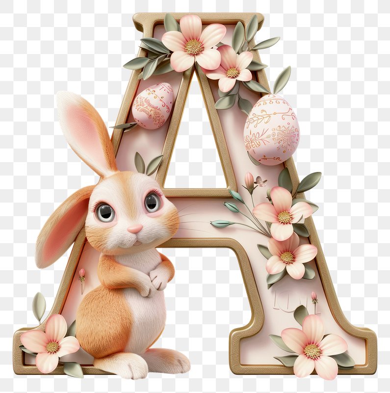 PNG Easter letter M mammal | Premium PNG - rawpixel