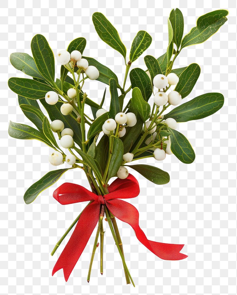 PNG Mistletoe bunch mistletoe christmas | Free PNG - rawpixel