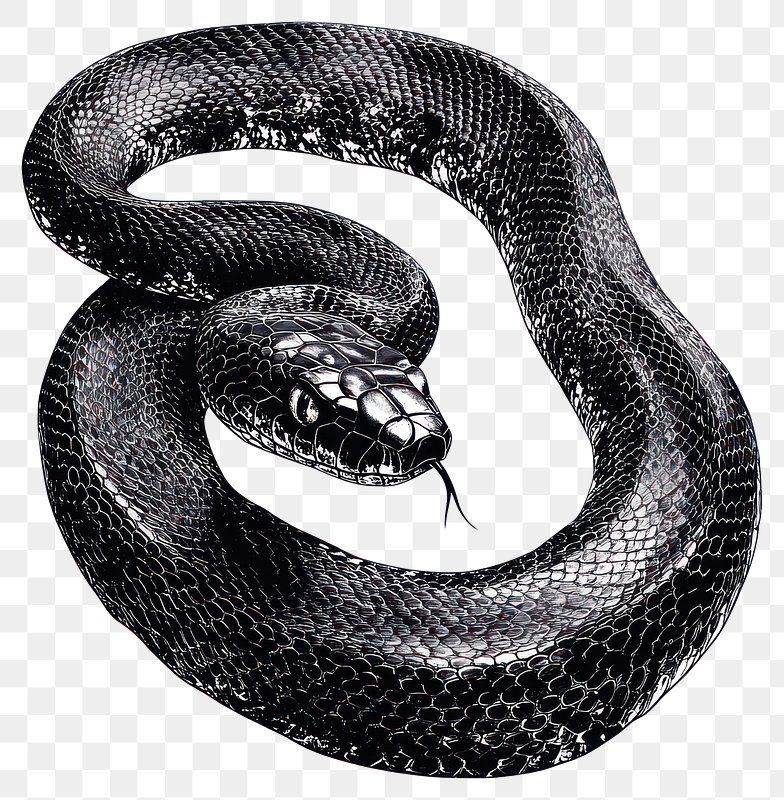 PNG Snake retro photocopy stipple | Premium PNG - rawpixel