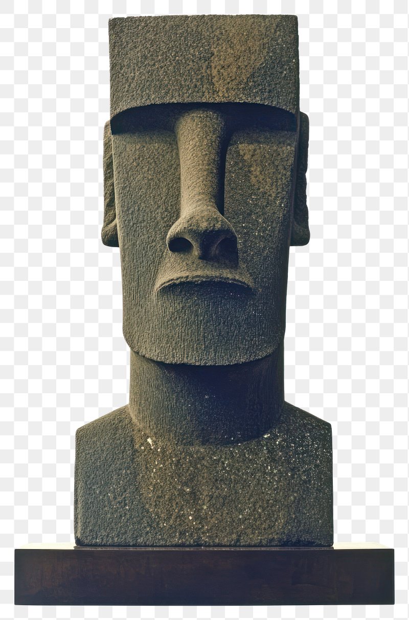 PNG Moai sculpture statue art | Free PNG - rawpixel