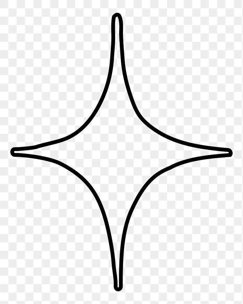 PNG Minimalist black star outline, | Free PNG - rawpixel