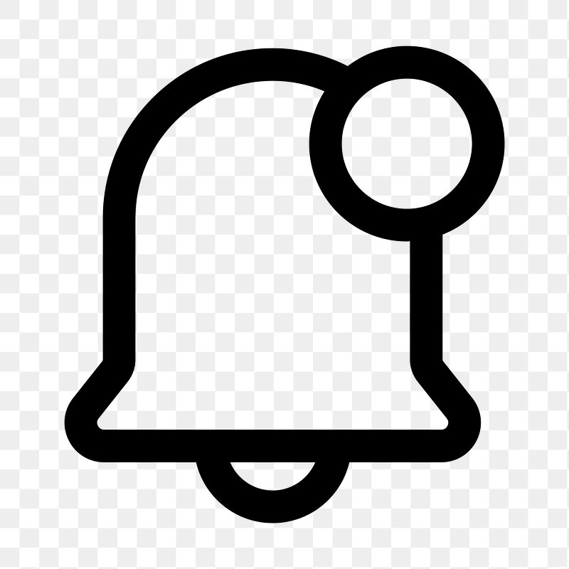 PNG Minimalist bell notification, UI | Free Icons - rawpixel