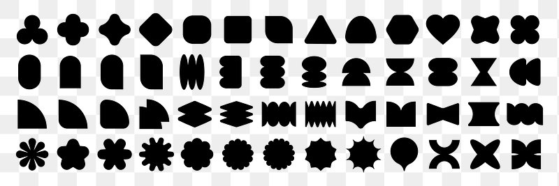 PNG Geometric abstract black shapes | Premium PNG - rawpixel