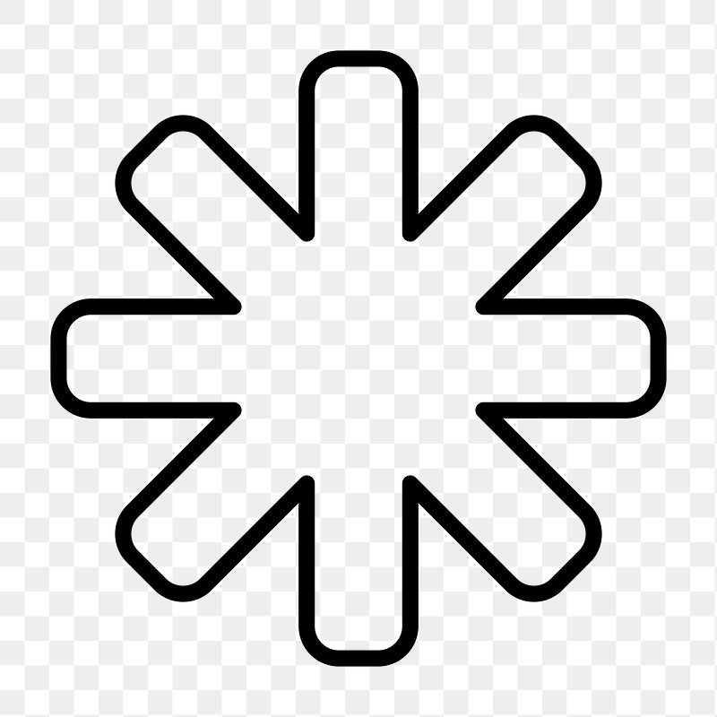PNG Minimalist black asterisk symbol | Free PNG - rawpixel