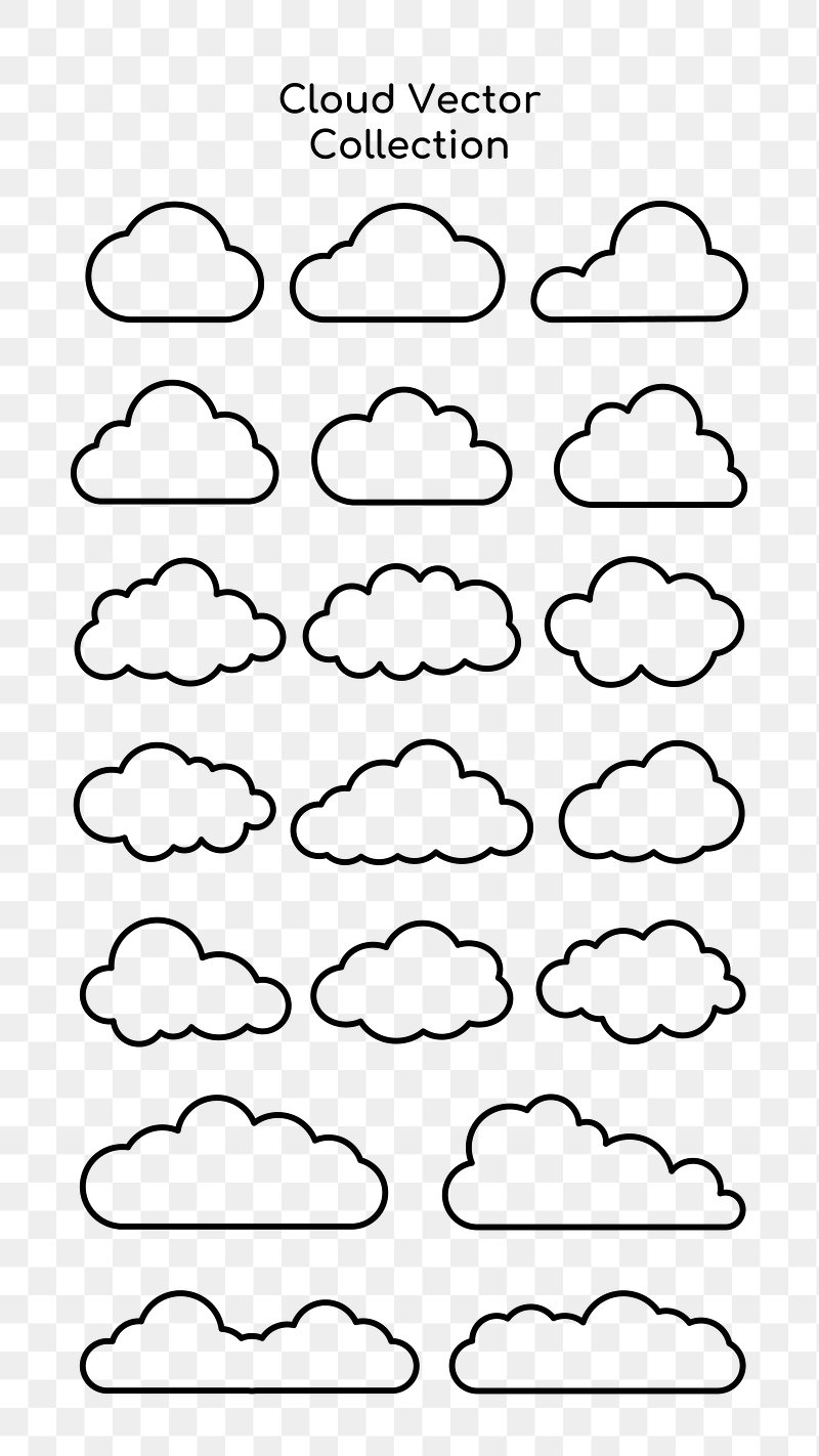 Cloud Outline Images | Free Photos, PNG Stickers, Wallpapers ...