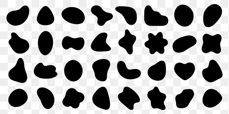 PNG Abstract black shapes pattern | Premium PNG - rawpixel