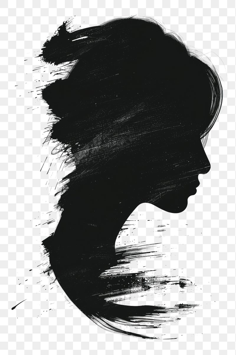 PNG Woman head shape silhouette | Free PNG - rawpixel