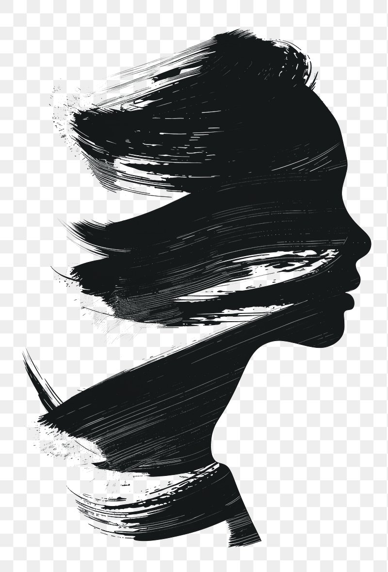 PNG Woman head shape silhouette | Free PNG - rawpixel