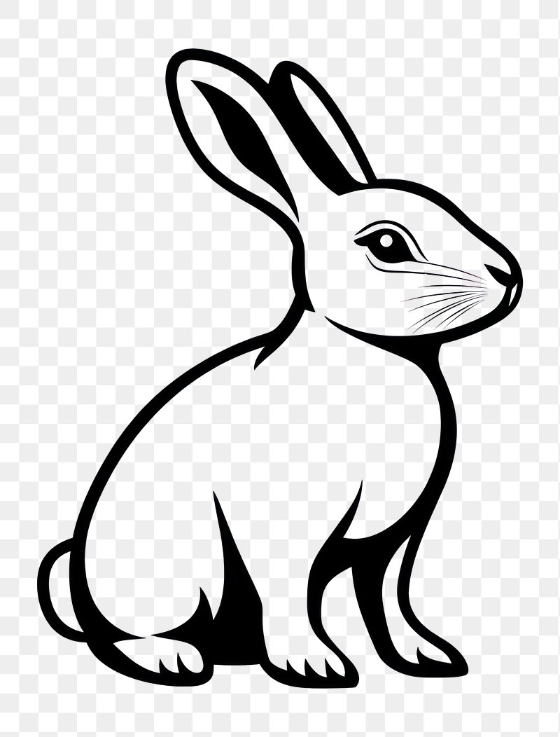 Rabbit Stencil Images | Free Photos, PNG Stickers, Wallpapers ...