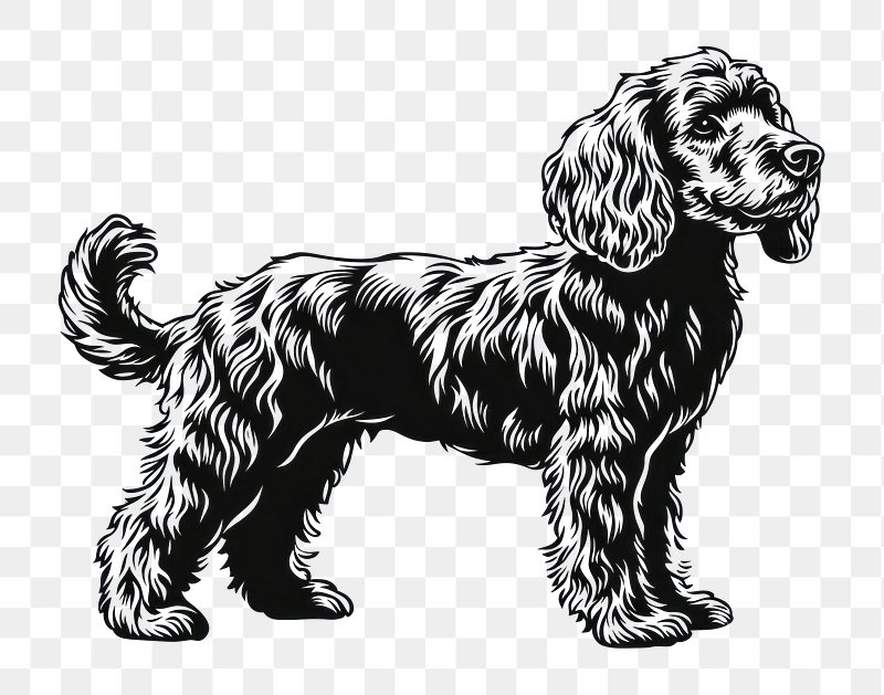 Simple Poodle dog full body | Free Vector - rawpixel