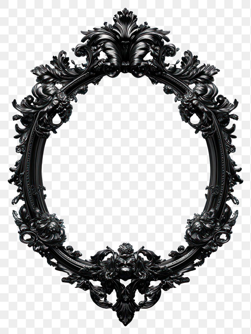 PNG Black gothic Oval Frame | Premium PNG - rawpixel