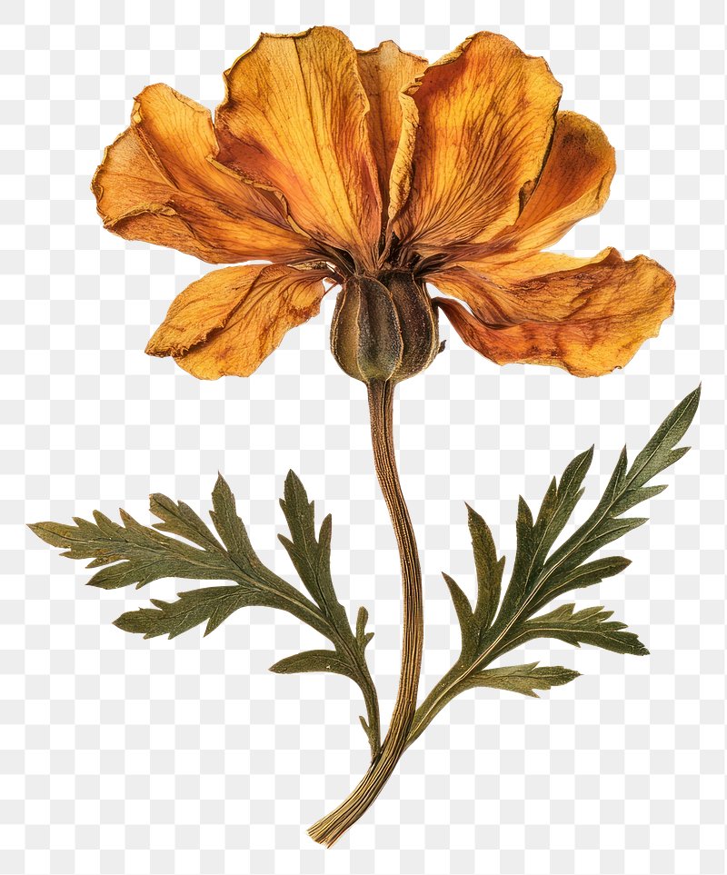 PNG Marigold flower petals illustration. | Free PNG - rawpixel