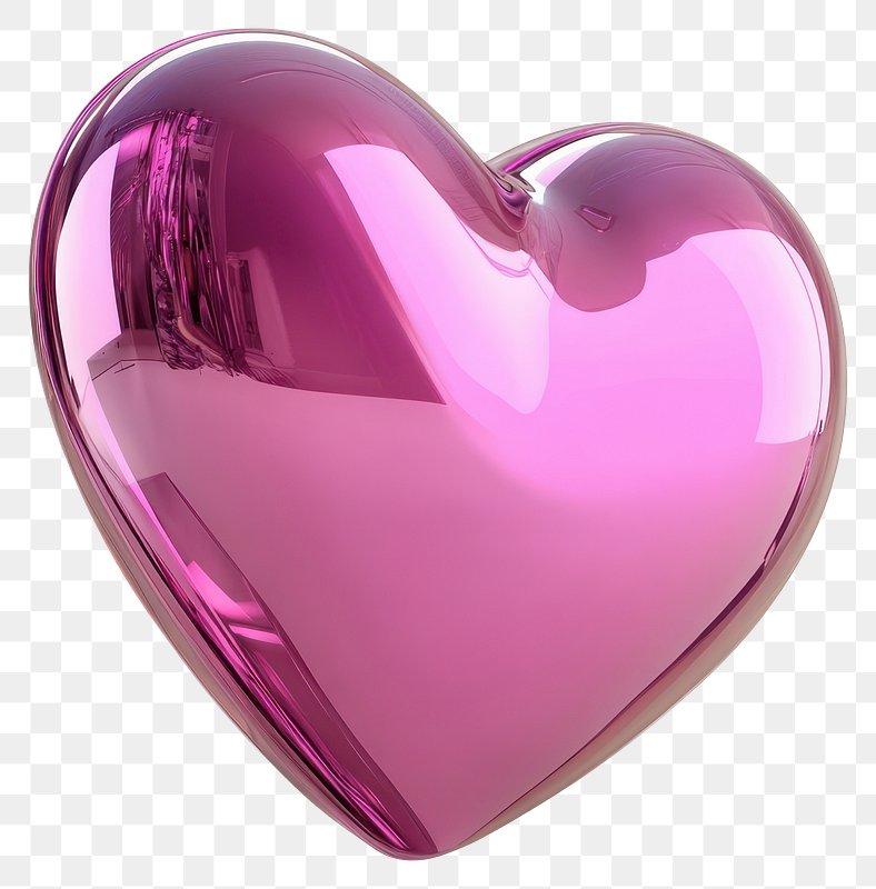 Pink heart illustration symbol glossy | Free Photo Illustration - rawpixel
