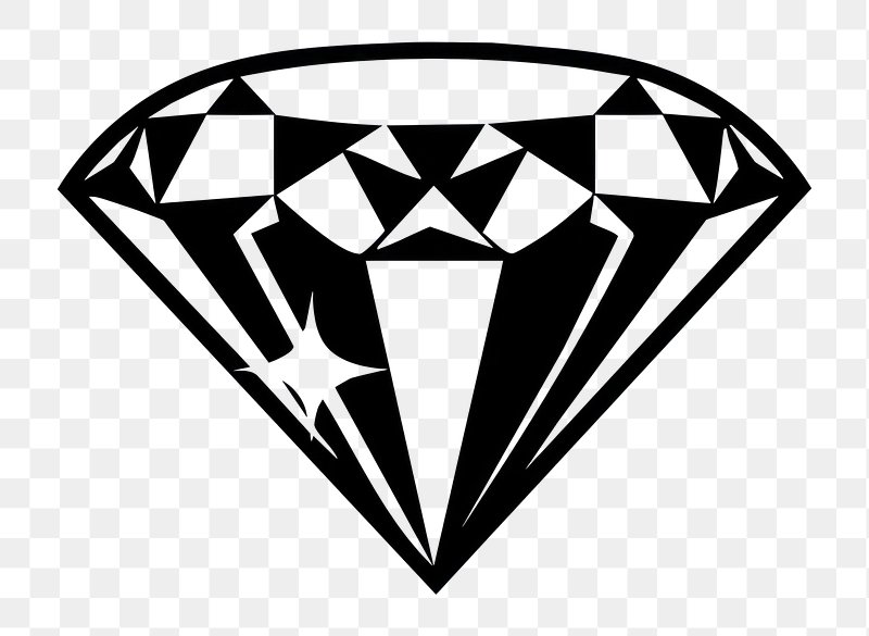 Black And White Diamond Shapes PNG Images | Free Photos, PNG Stickers ...