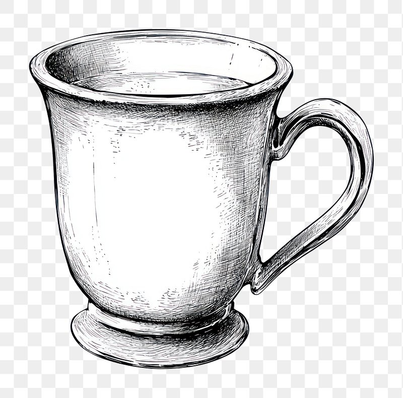 Coffee Cup Drawing PNG Images | Free Photos, PNG Stickers, Wallpapers ...