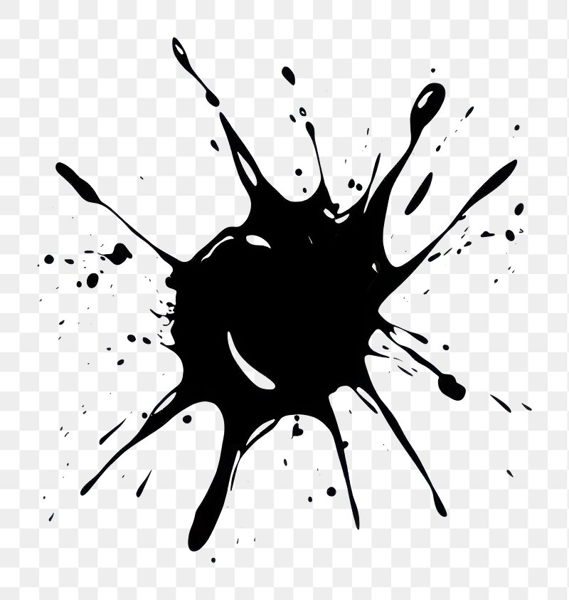 PNG Ink splash silhouette black | Free PNG - rawpixel