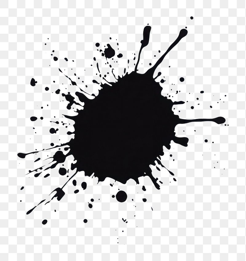 Ink splash silhouette abstract black | Free Vector - rawpixel