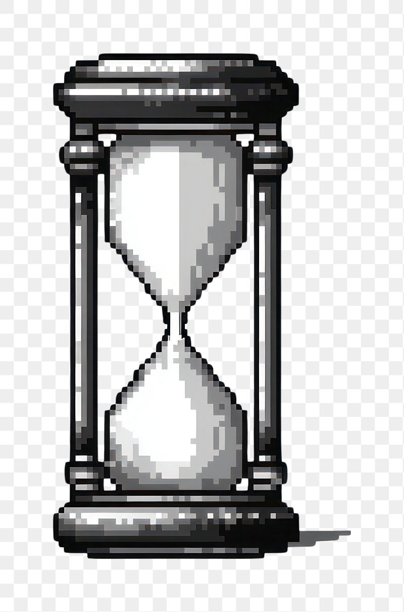 PNG Hourglass pixelated aesthetic design | Free PNG - rawpixel