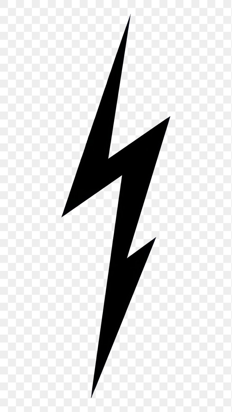 PNG lightning bolt crystal symbol | Premium PNG - rawpixel