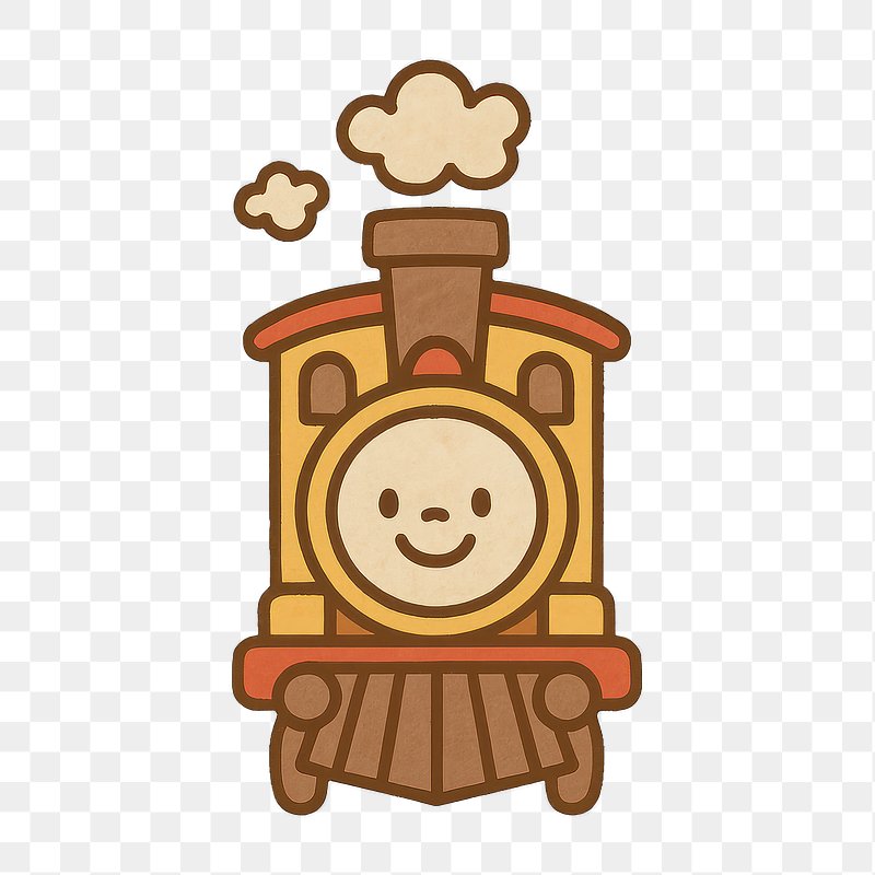 Cartoon+train+outlined Design Images | Free Photos, PNG Stickers ...