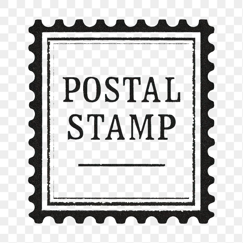 PNG Vintage postal stamp outline | Free PNG - rawpixel