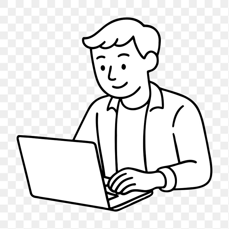 Man Use Laptop PNG Images | Free Photos, PNG Stickers, Wallpapers ...