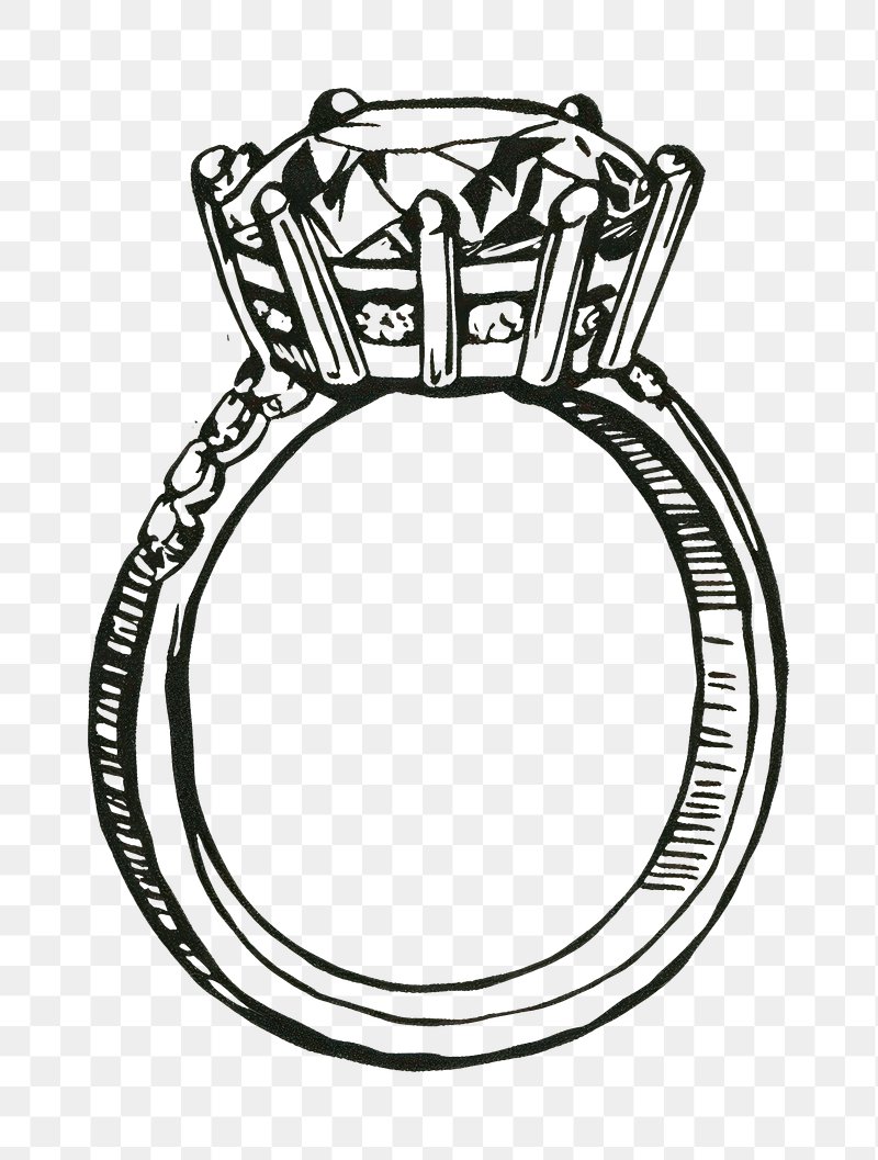 Diamond Ring Drawing Images | Free Photos, PNG Stickers, Wallpapers ...