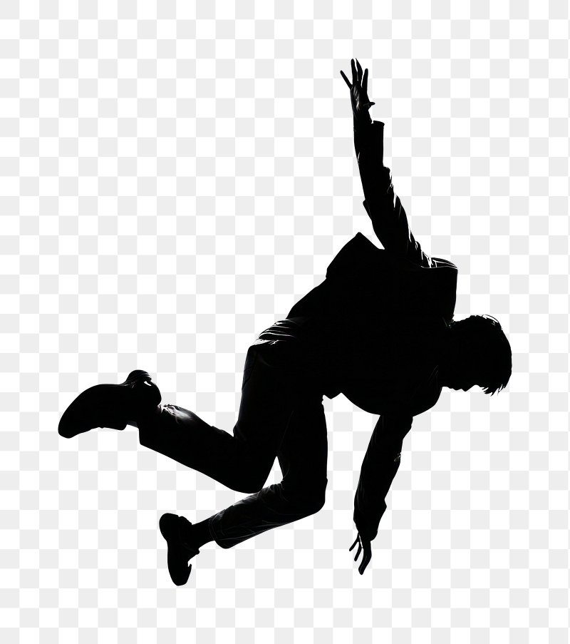 PNG Person falling backward silhouette | Free PNG - rawpixel