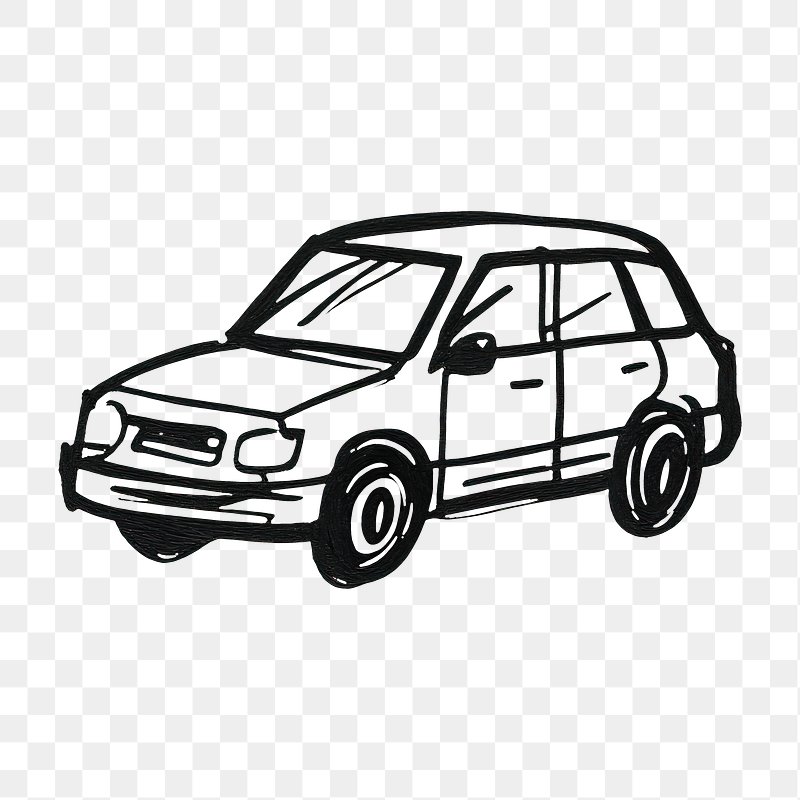Simple black car illustration | Free Photo Illustration - rawpixel