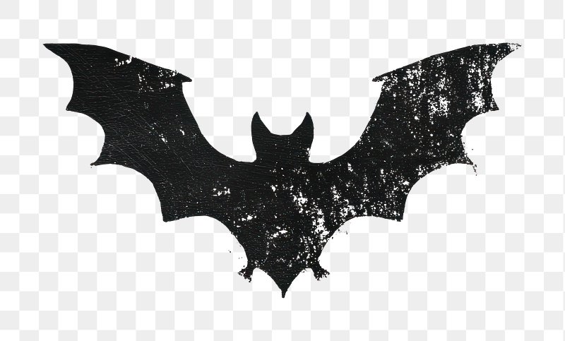 PNG Grunge bat silhouette wall | Free PNG - rawpixel