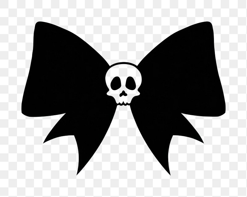 Bow halloween design skull | Free Photo Illustration - rawpixel