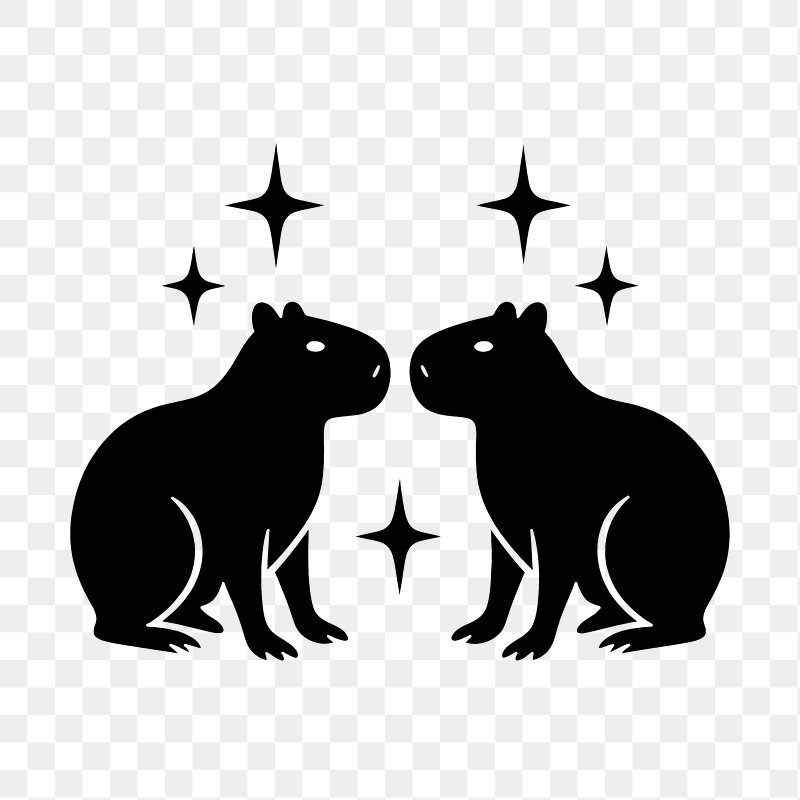 Capybara White Background Shadow Images | Download Free Design ...