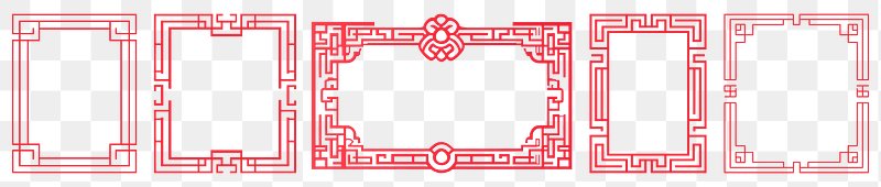 Elegant geometric decorative frames collection | Free Vector - rawpixel