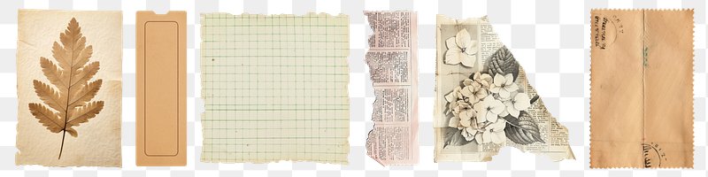 PNG Vintage paper collage elements, | Premium PNG - rawpixel