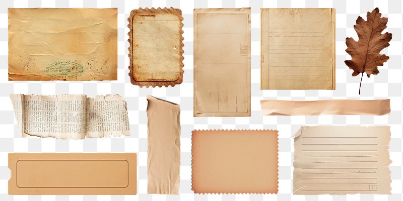 PNG Vintage paper textures collection | Free PNG - rawpixel